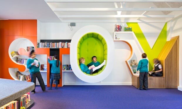 These cool school libraries encourage students to read