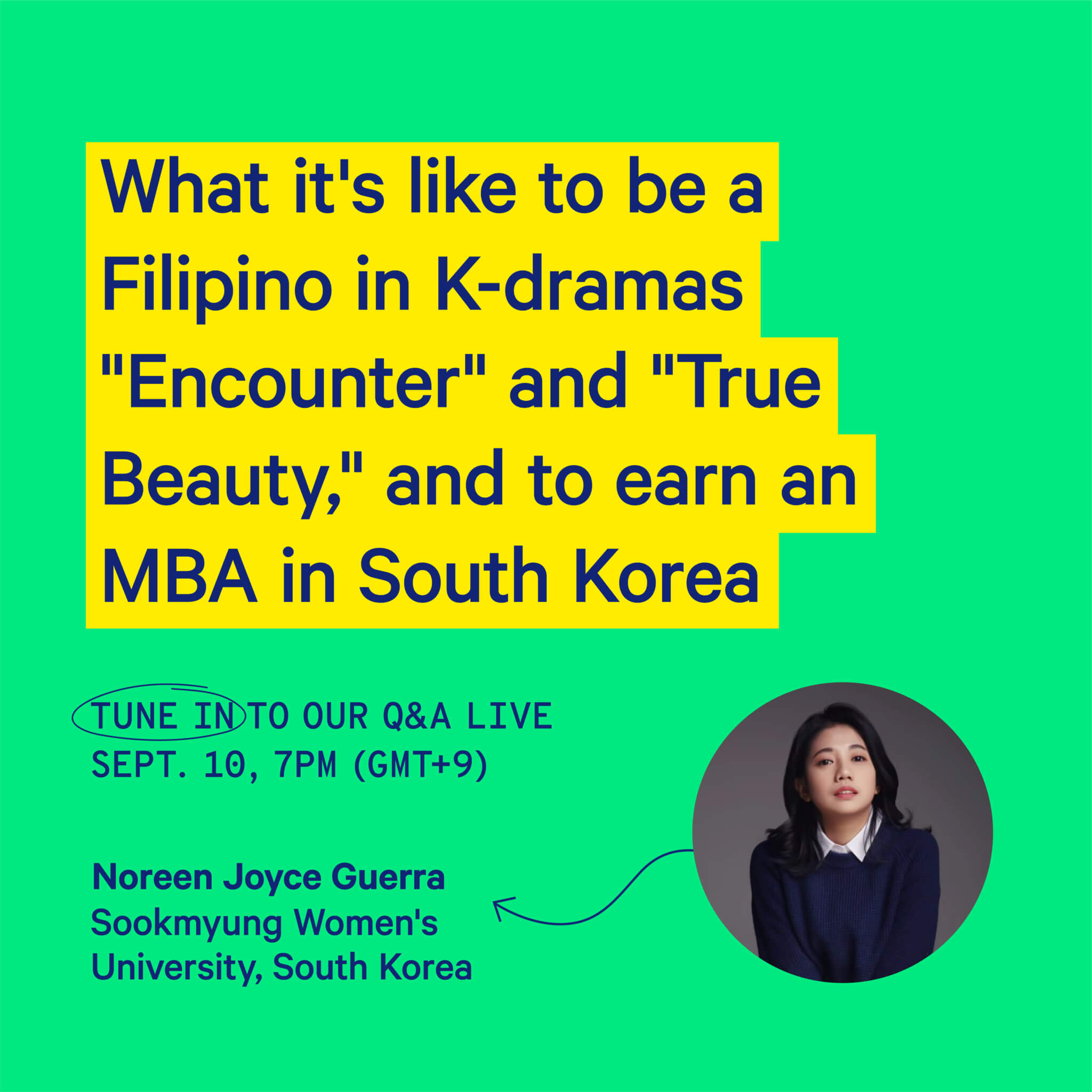 IG Live with a Filipino actress in South Korea